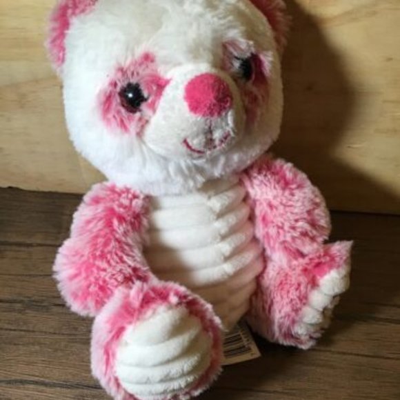 Toys | Kellytoy Kelly Toy Plush 7 Panda Bear Heart Pink Ribbed Corderoy ...